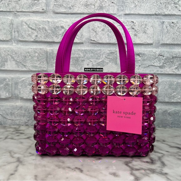 kate spade | Bags | Kate Spade Sam Icon Candy Beaded Satin Small ...